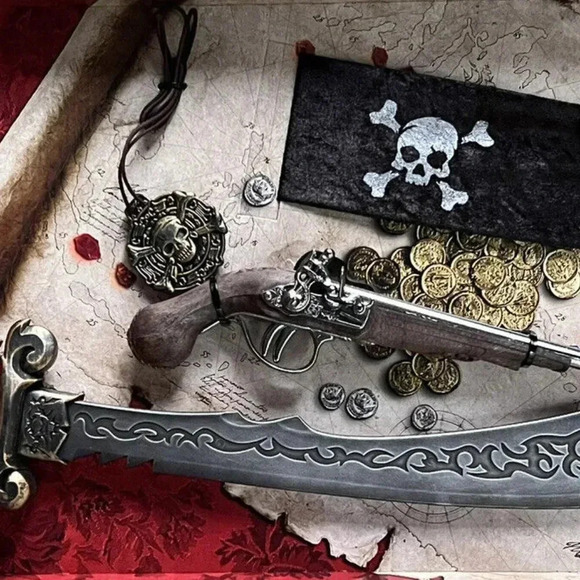 Gonher | Costumes | New 4pc Pirate Island Dueling Flintlock Cutlass ...